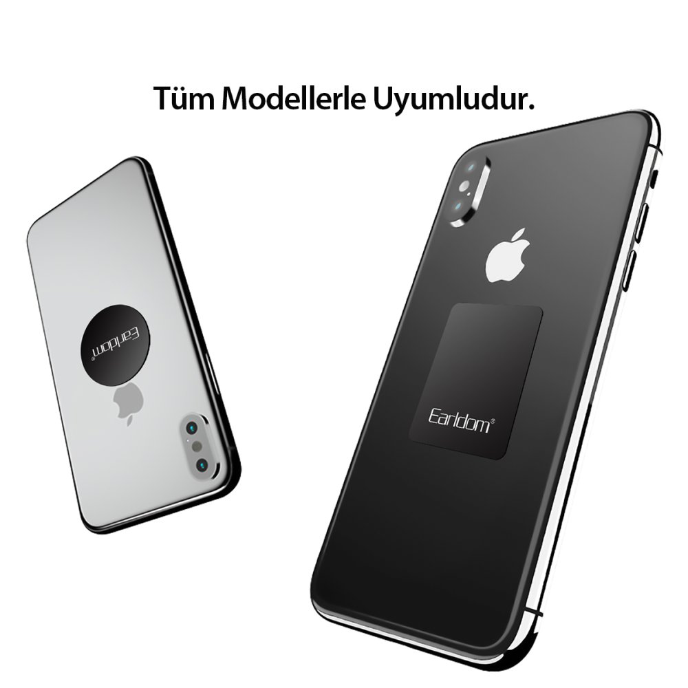 Earldom EH87 Universal Telefon Arkası Mıknatıs - Siyah
