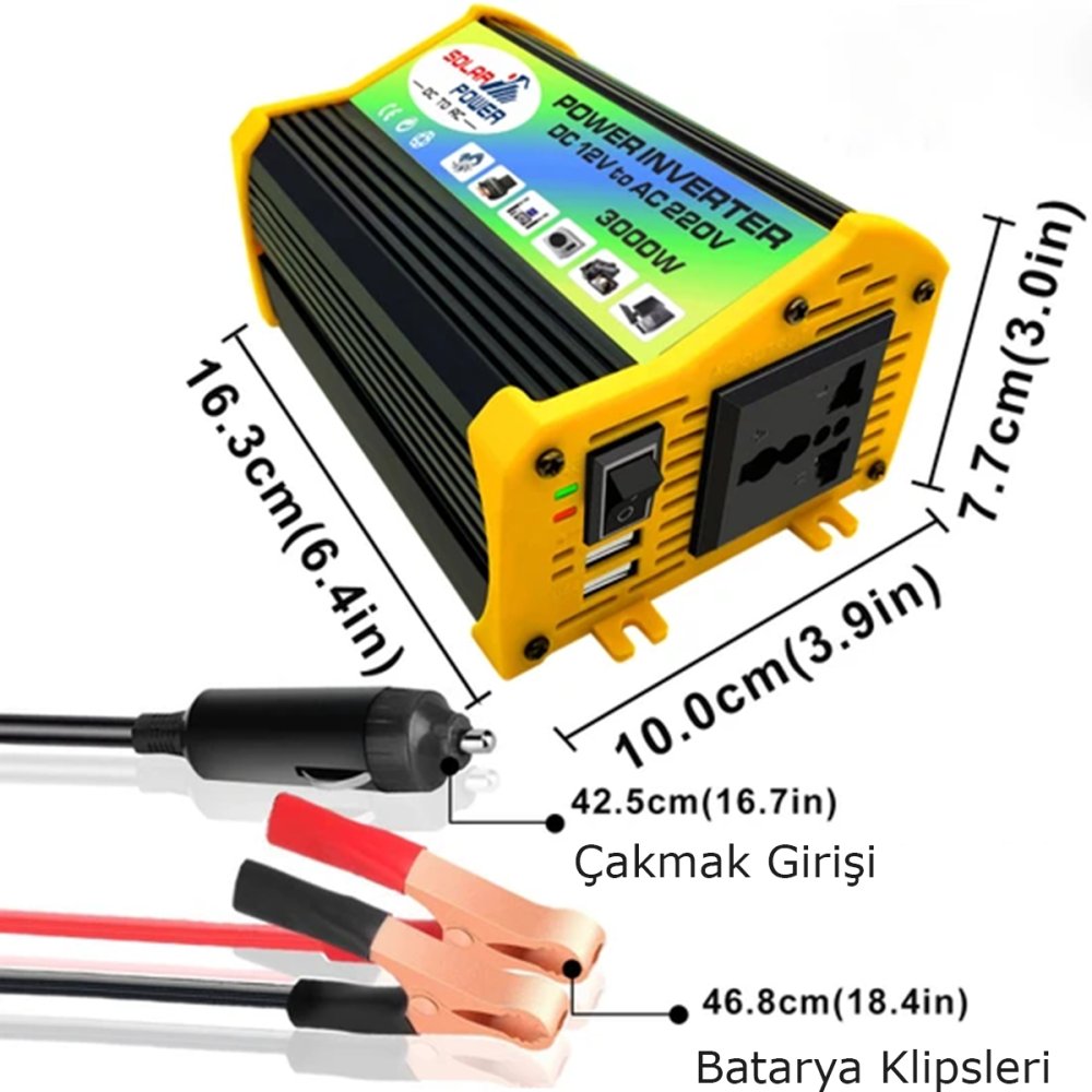 Konfulon CHY 300W Şarj Cihazı - Sarı