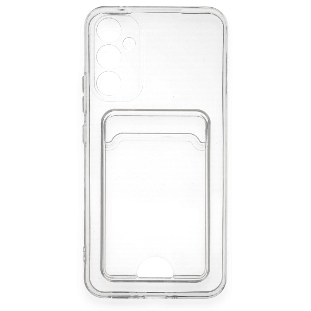 Newface Samsung Galaxy A34 5G Kılıf Kart Şeffaf Silikon - Şeffaf