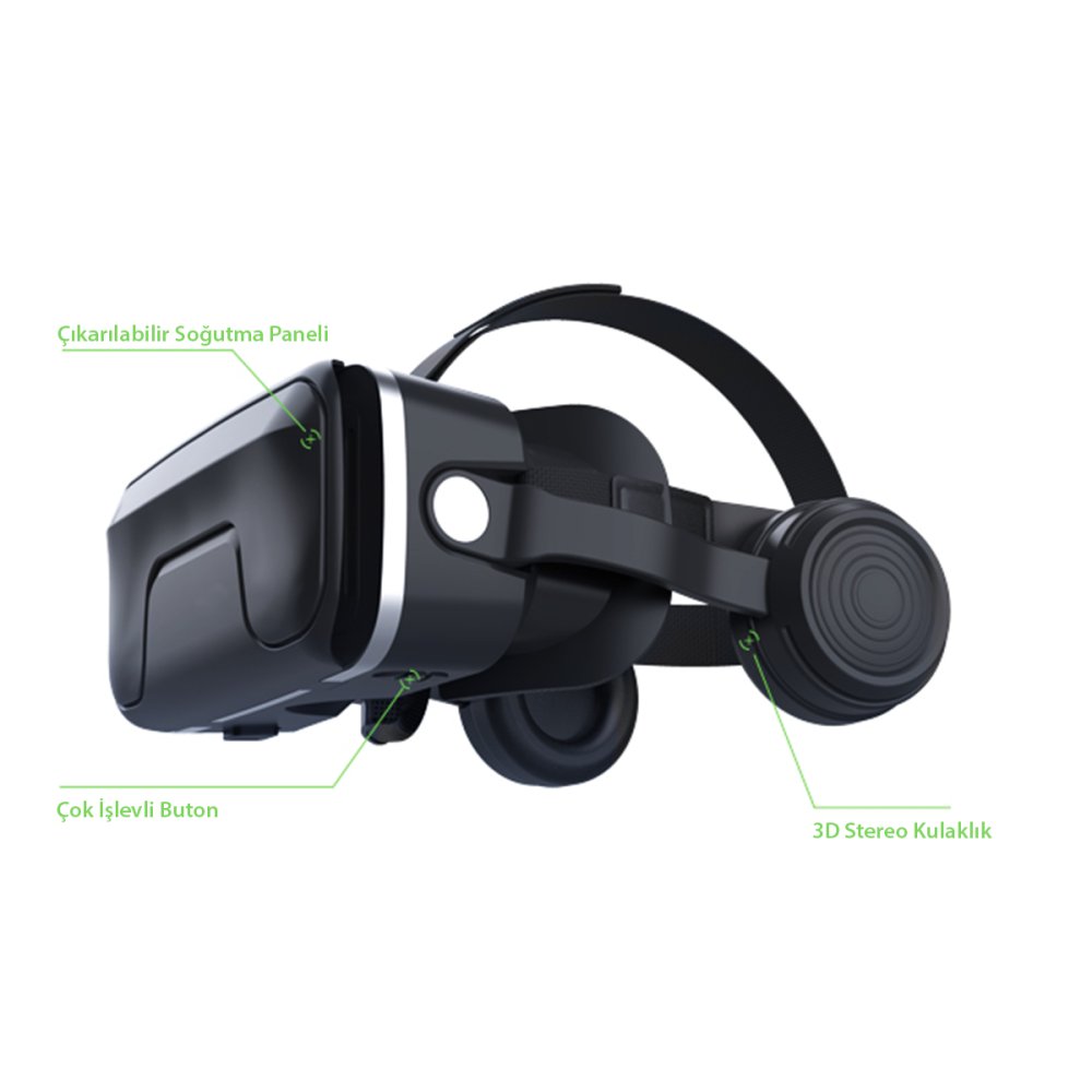 Newface Shinecon SC-G04EA 3D Sanal Gerçeklik Gözlüğü - Siyah