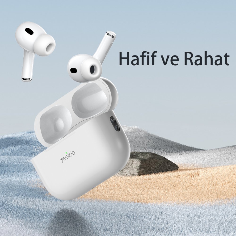 Yesido JB23 BT 5.3 TWS Kablosuz Airpods Kulaklık - Beyaz