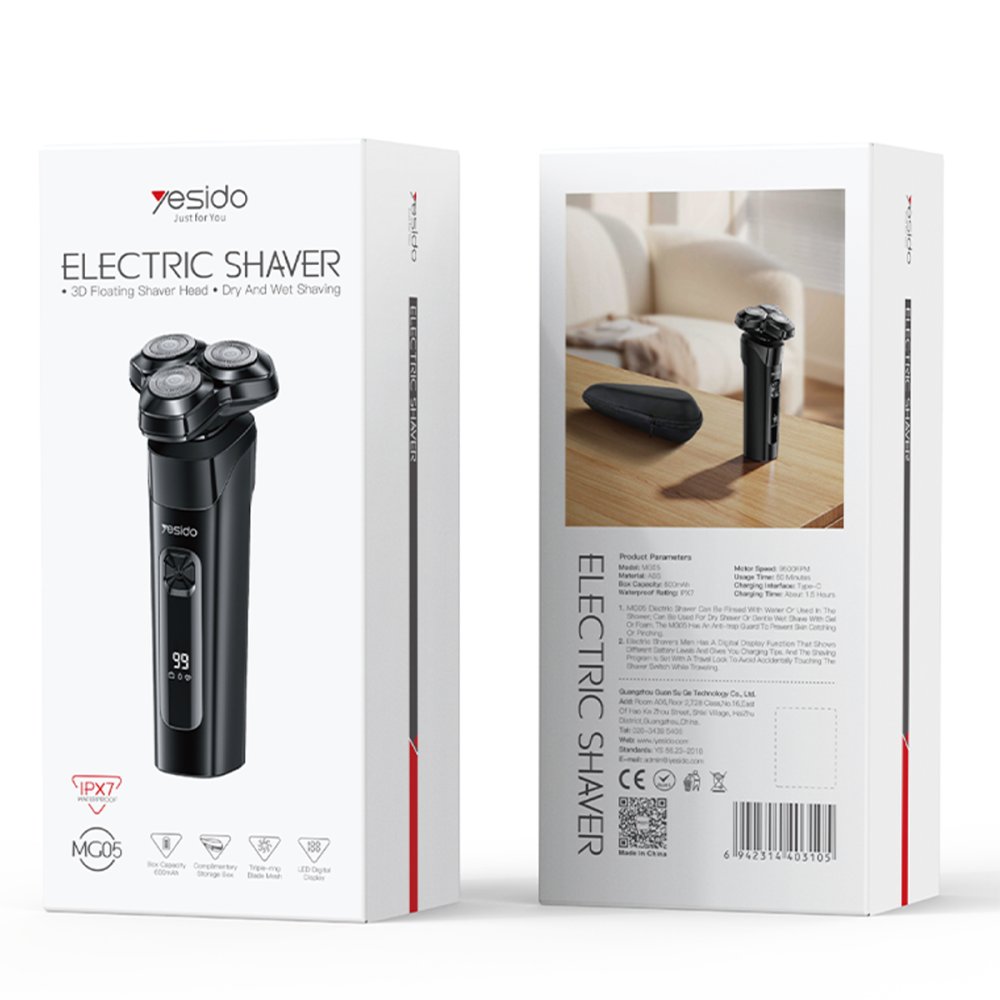 Yesido MG05 IPX7 Su Geçirmez Özellikli Dijital Şarj Göstergeli ...