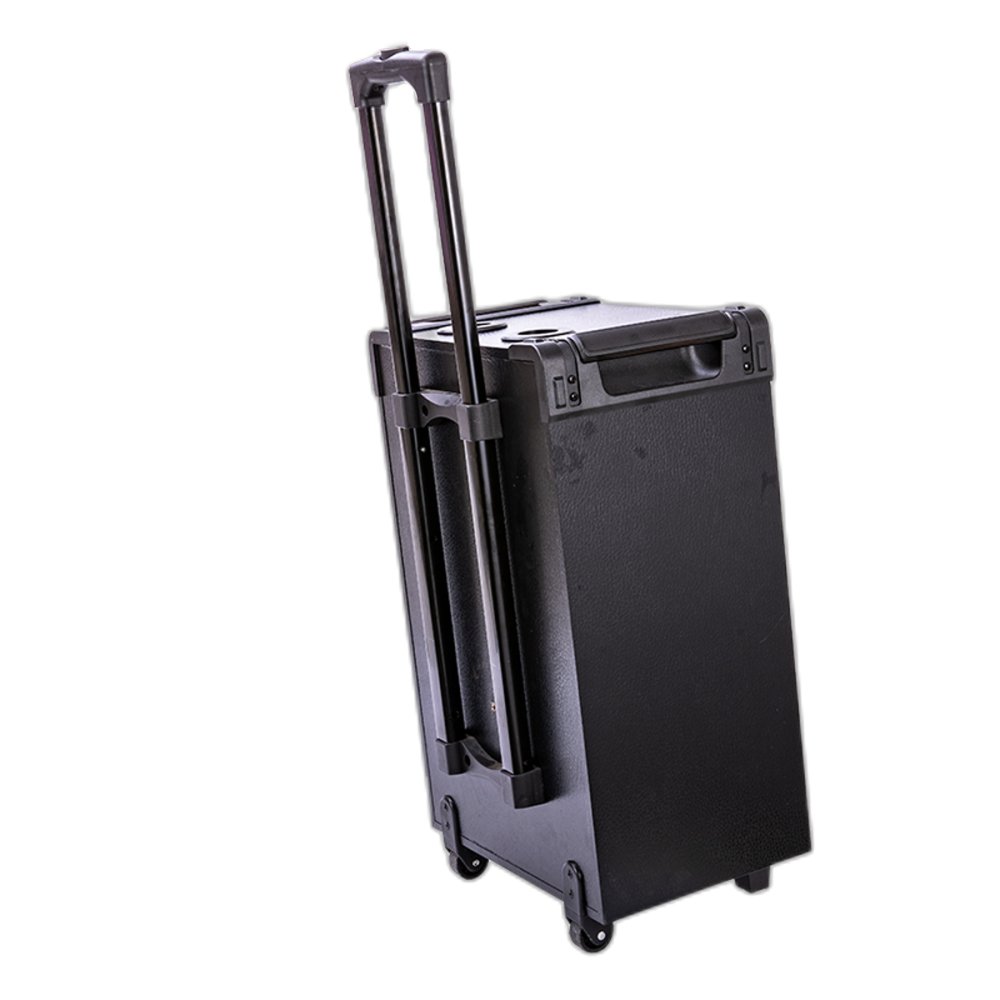 Yesido YSW15 2 Adet Mikrofonlu 8inch 210mm Sürücülü 3000 mAh Bataryalı Kablosuz Hoparlör - Siyah